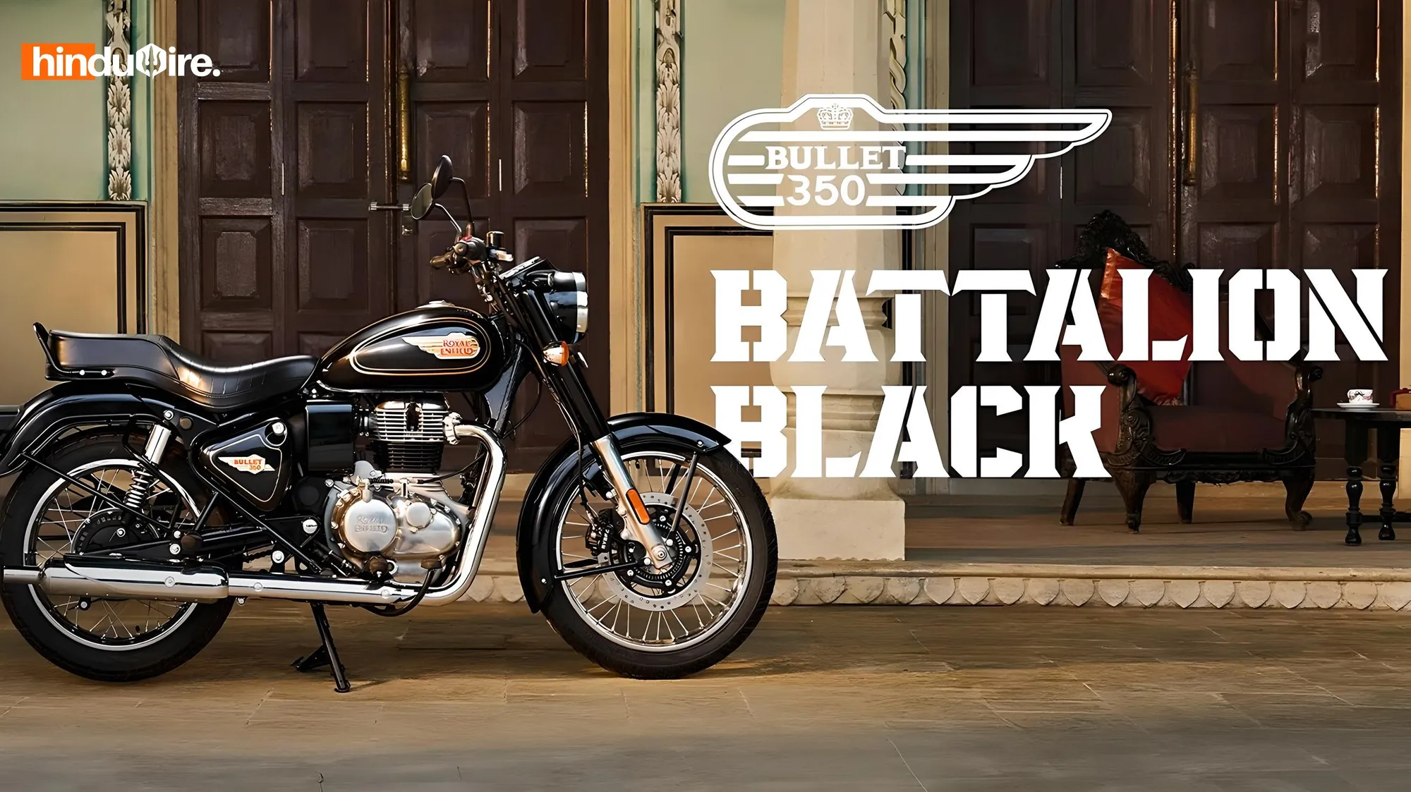 How The New Royal Enfield Bullet 350 ‘Battalion Black’ Edition Stands ...
