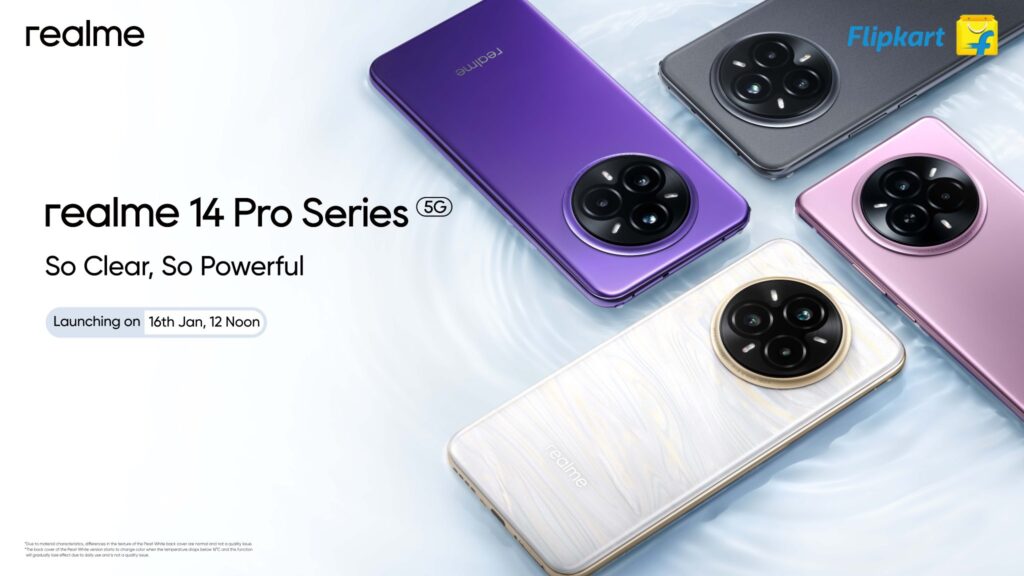 Realme 14 Pro Series With Color-Changing Design Launching On January 16 ...
